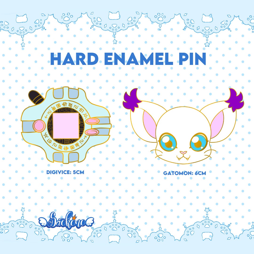 Digivice Gatomon Hard Enamel Pin Digimon - Etsy