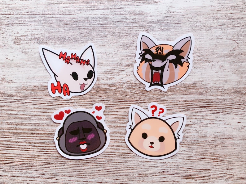 Aggretsuko Stikers Pegatinas - Etsy