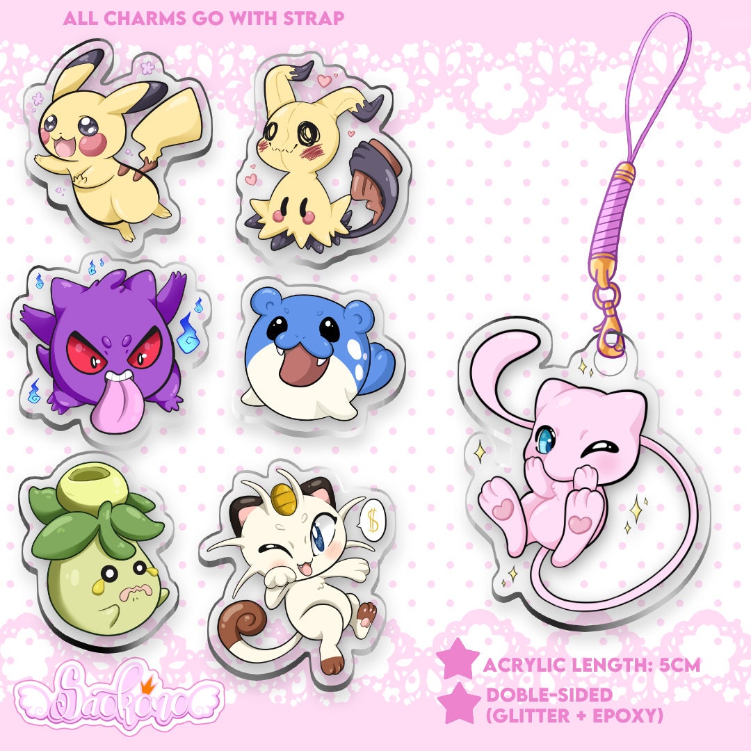 POKEMON Phone Charm - Etsy