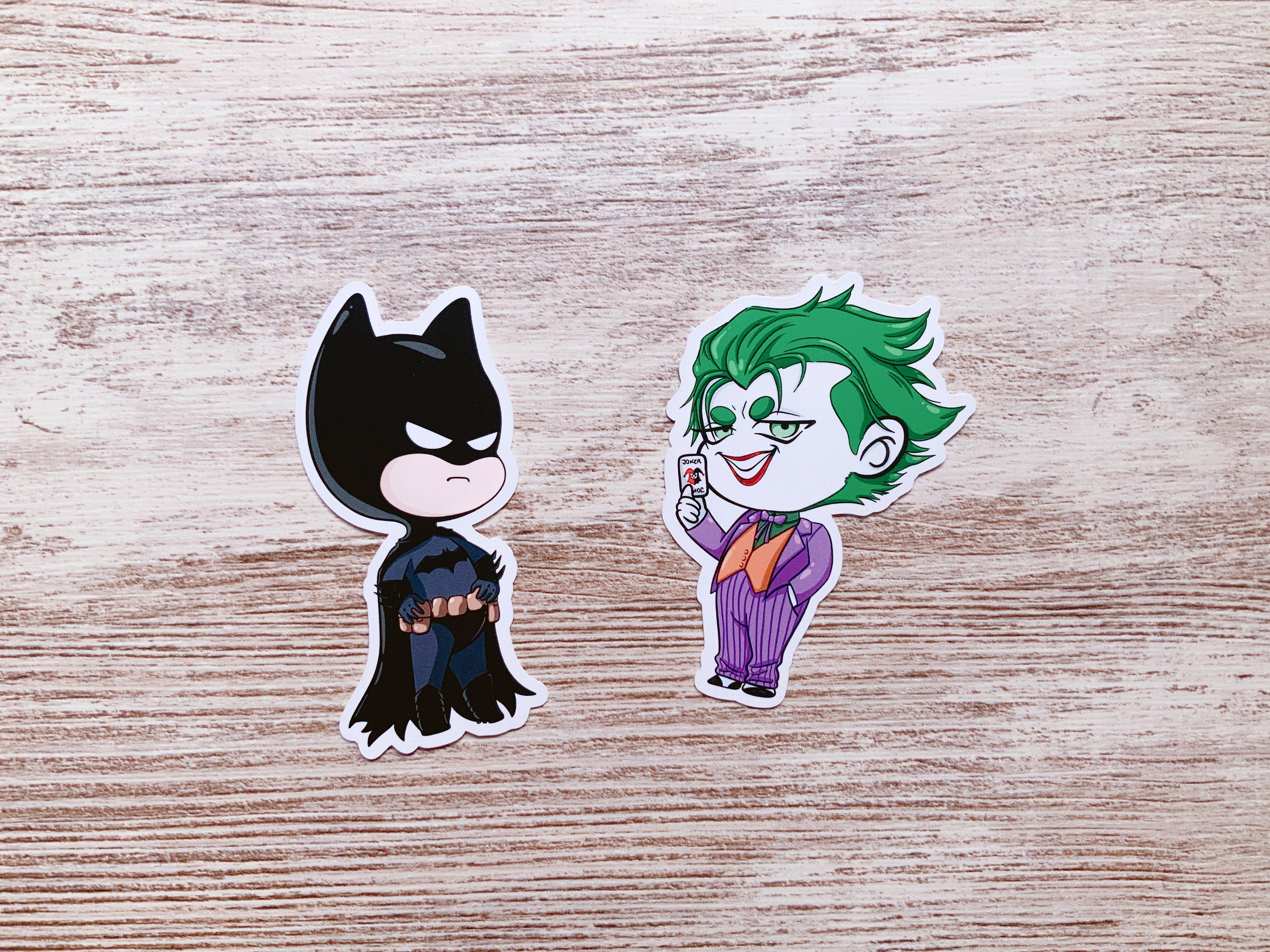 Batman and Joker Stikers Pegatinas - Etsy