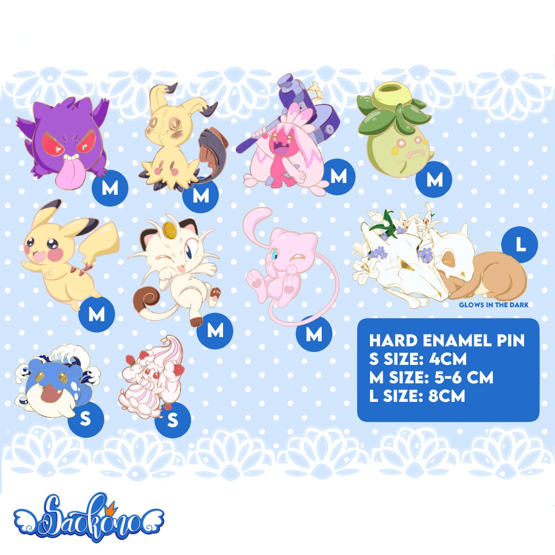 POKEMON Hard Enamel Pin - Etsy