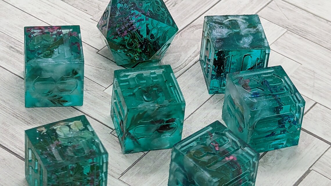 The Archfey RAW 7pc Stat Rolling Die Set - Etsy
