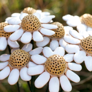 Ceramic Flower, Handmade Ceramic Daisy 1 Pc, Home and Garden Decoration ...