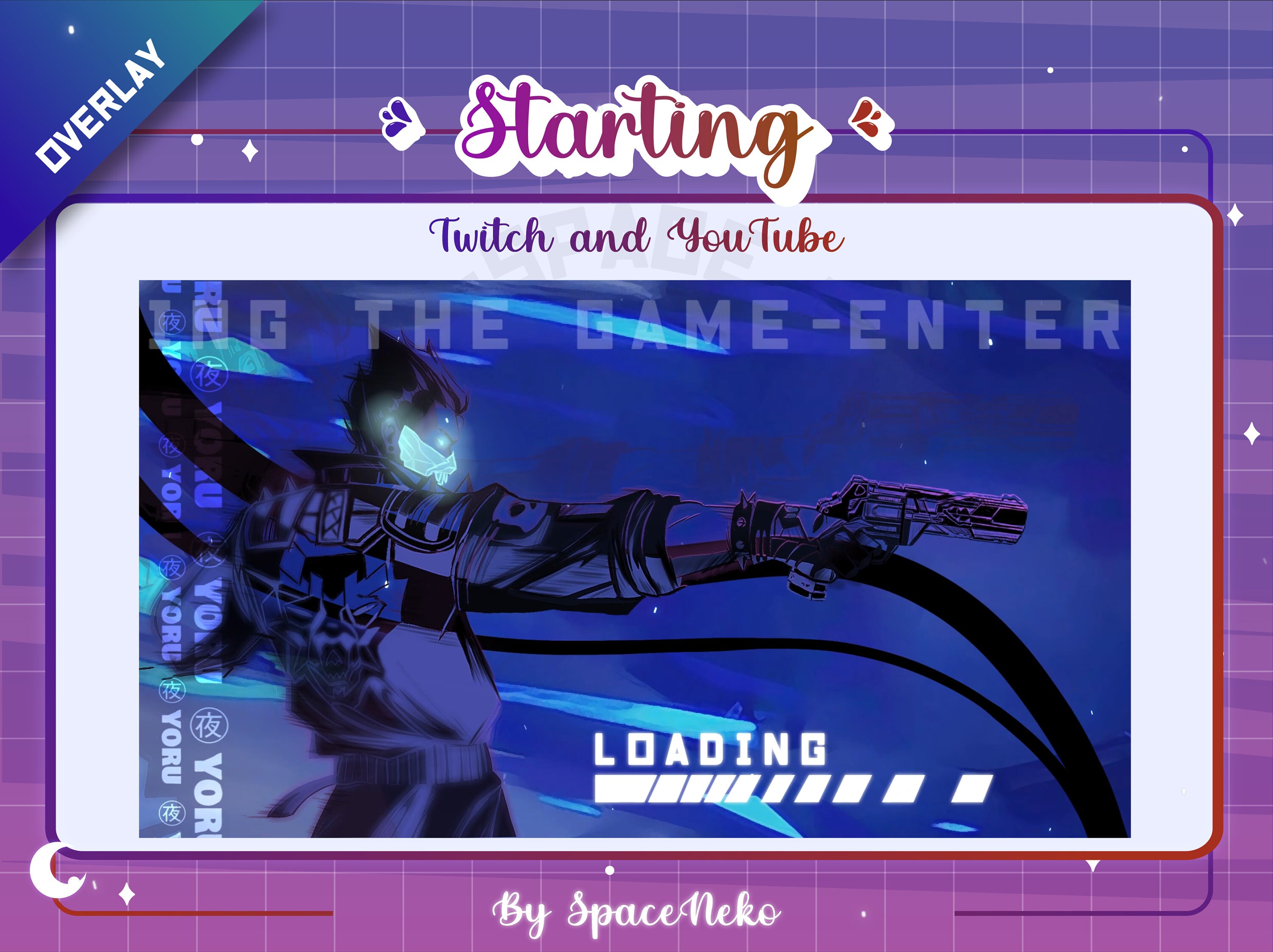 Animated Yoru Japanese Starting for Twitch and Discord Valorant Anime ...