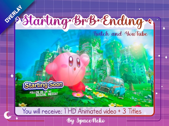 Animated Cute Chibi Starting Brb Ending for Twitch and Youtube - Etsy