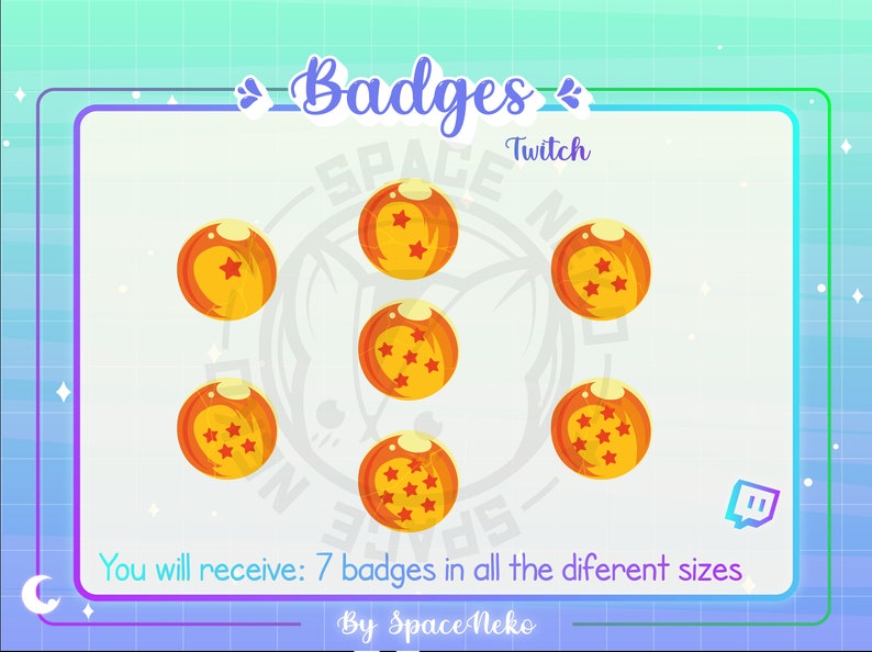 Animated Cute Badges for Twitch and Discord Dragonball Dragon Goku ...