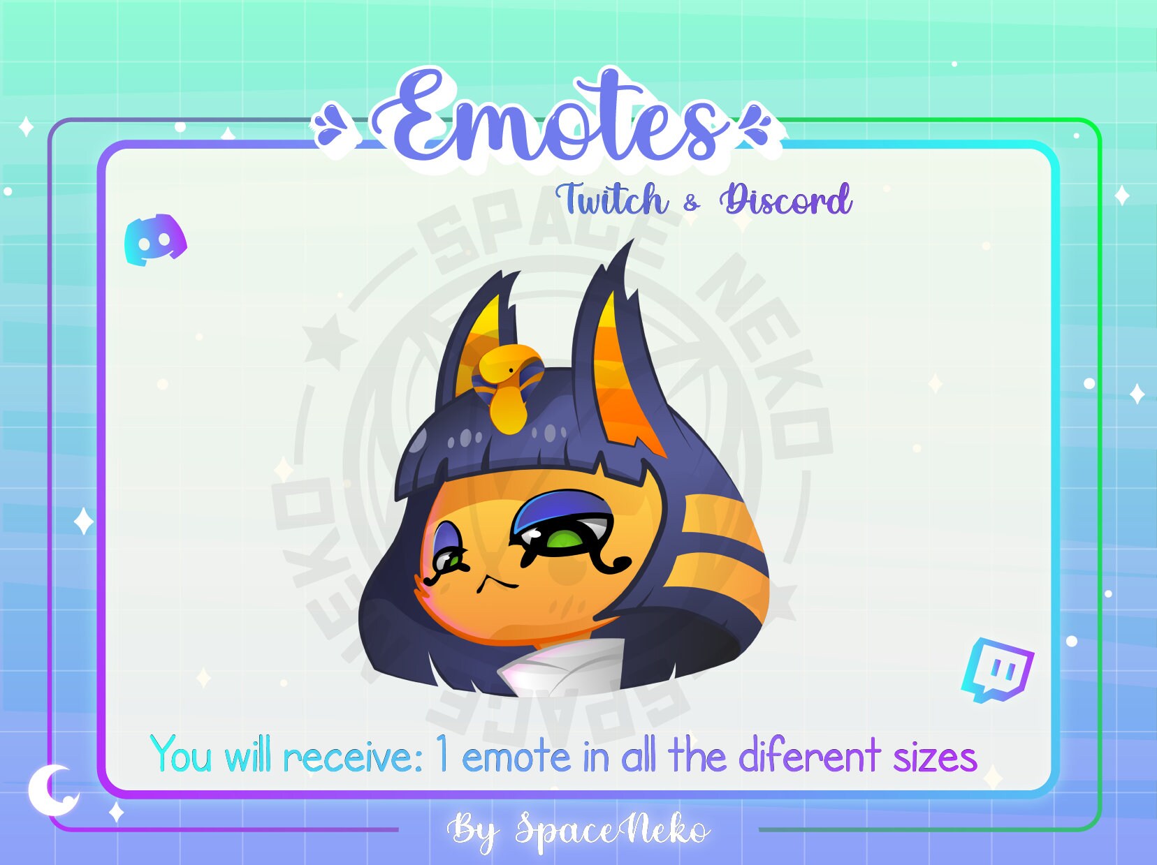 Cute Chibi Emote for Twitch Animal Crossing New Horizons Ankha Zone ...
