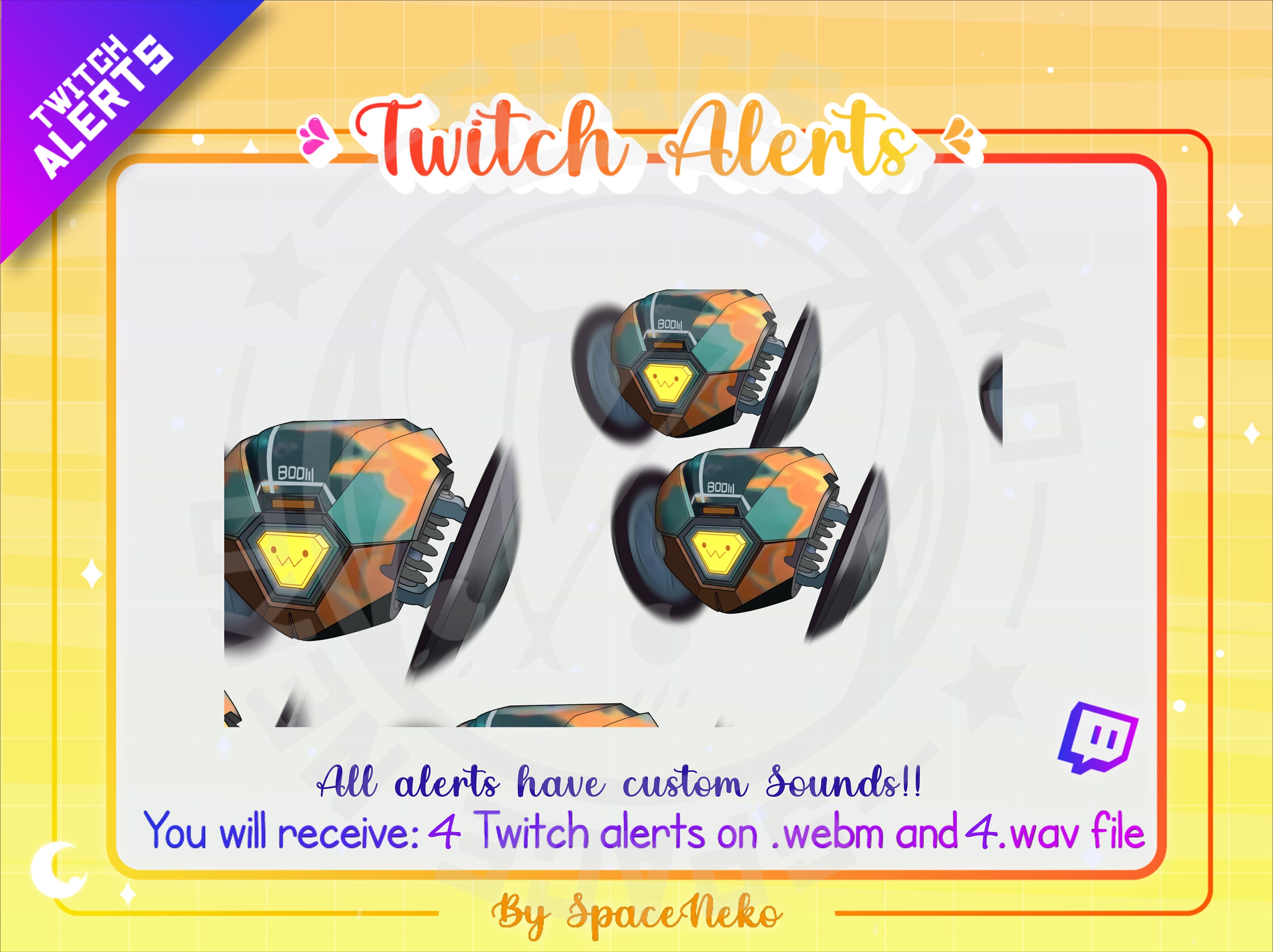 Animated Twitch Alerts, Valorant, Videogame, Kawaii, for Streamers ...
