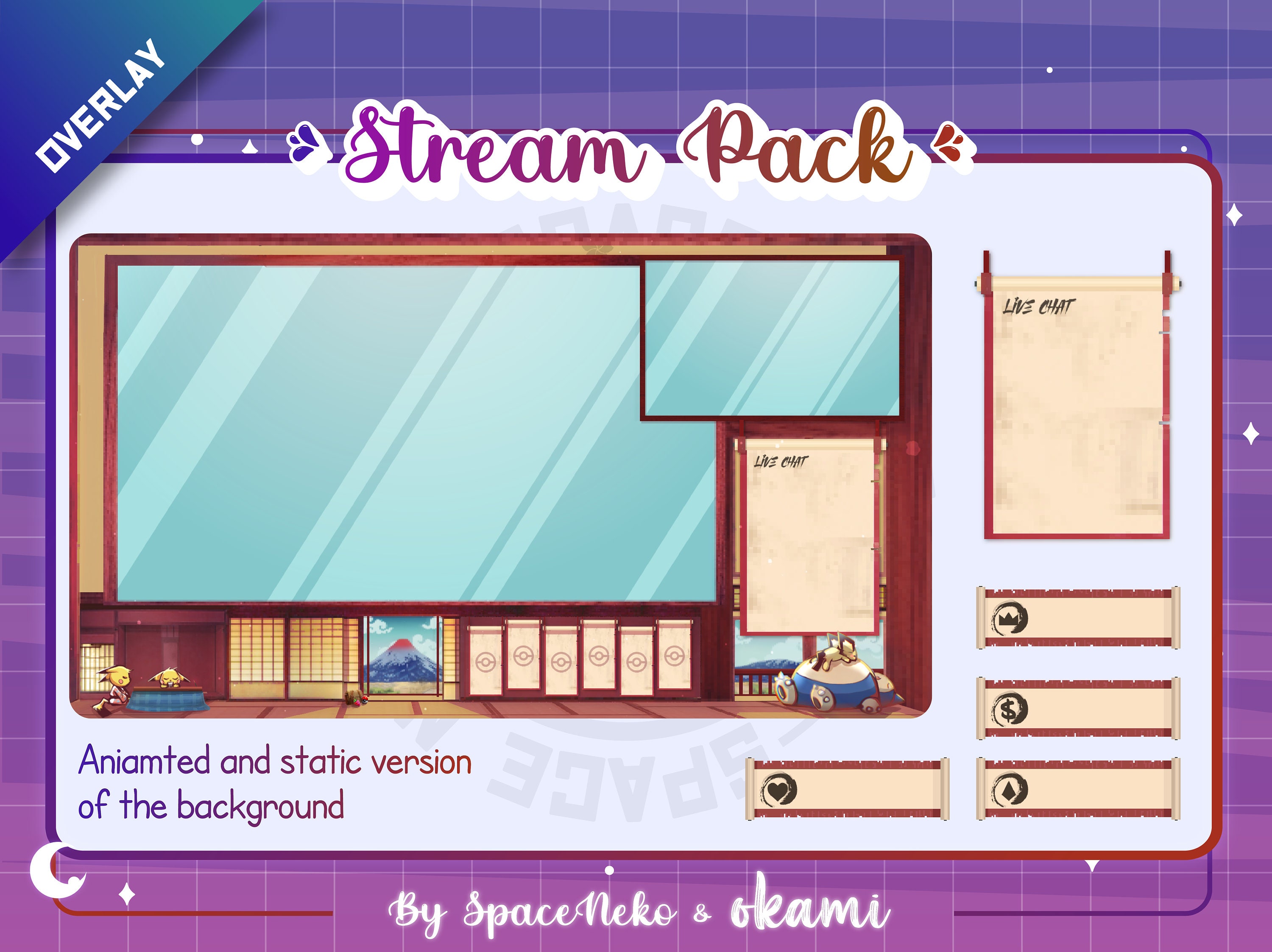 Pokemon Legends Arceus Overlay Pack / Pokemon Overlay / Japan Overlay ...