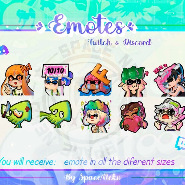 Splatoon Emotes - Etsy