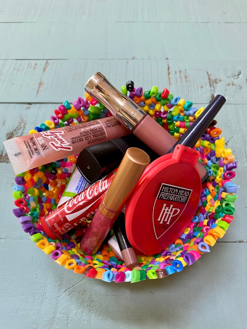 Colorful Perler Bead Bowl - Etsy