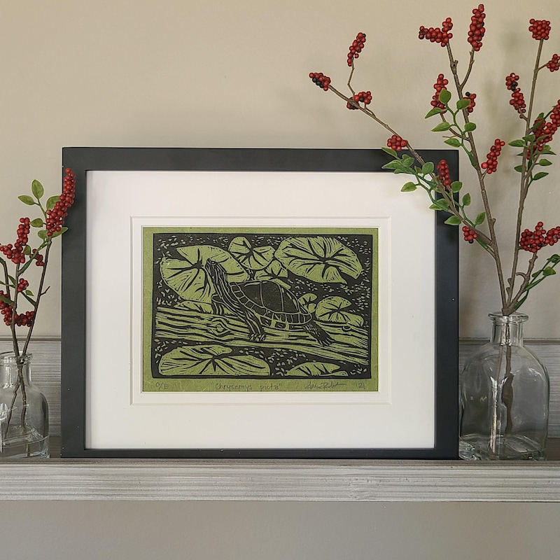Landscape Lino Cut Prints - Etsy