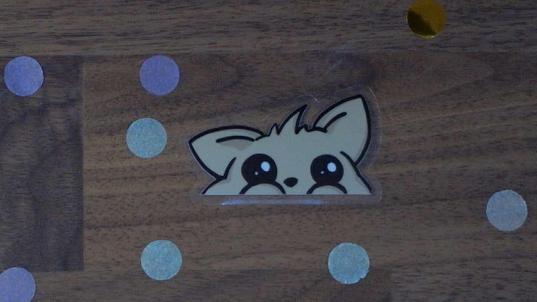 Behind Glass Sticker Window Sticker Lurk - Etsy