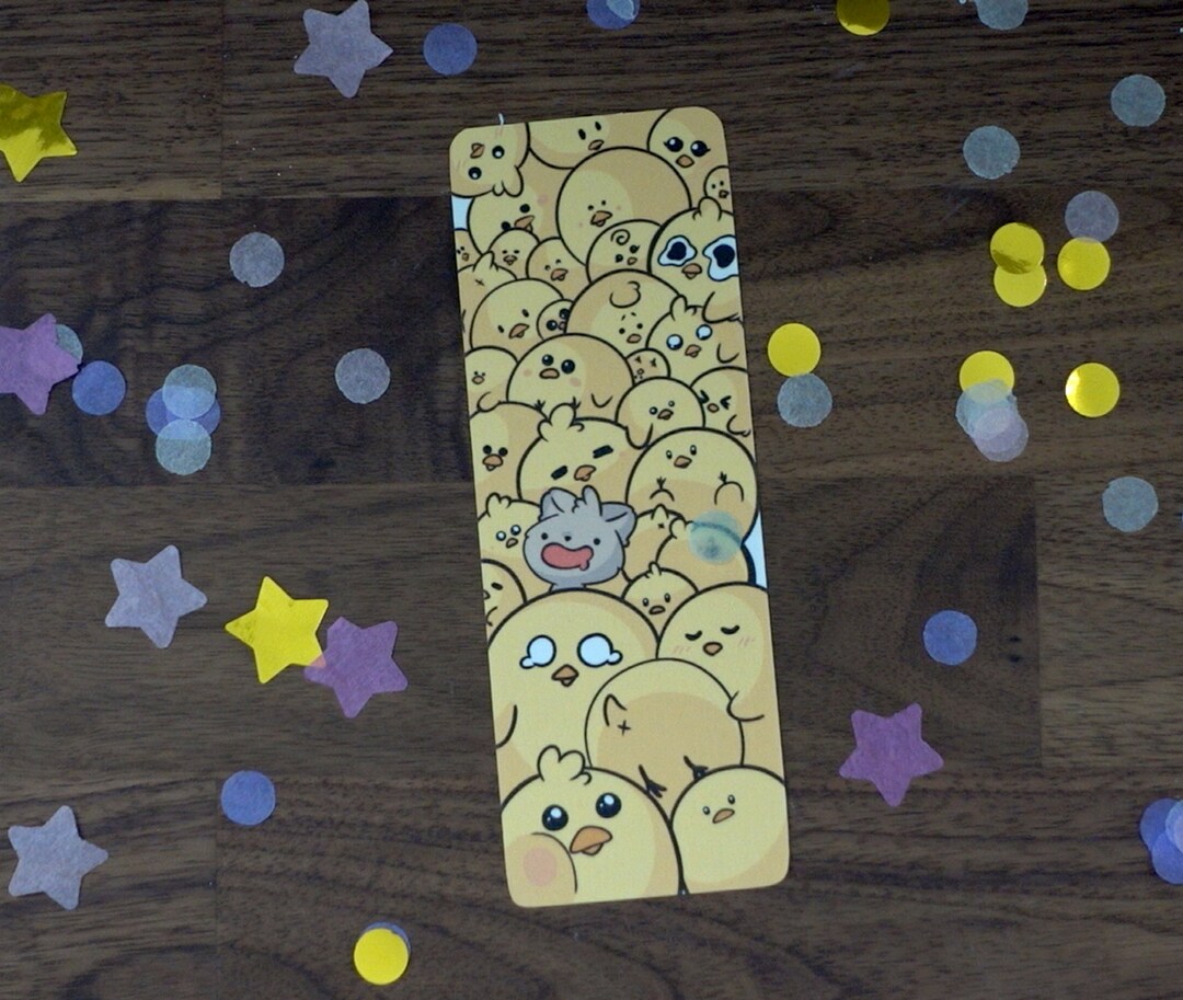 Cute Chicken Bookmark Matte Laminated - Etsy