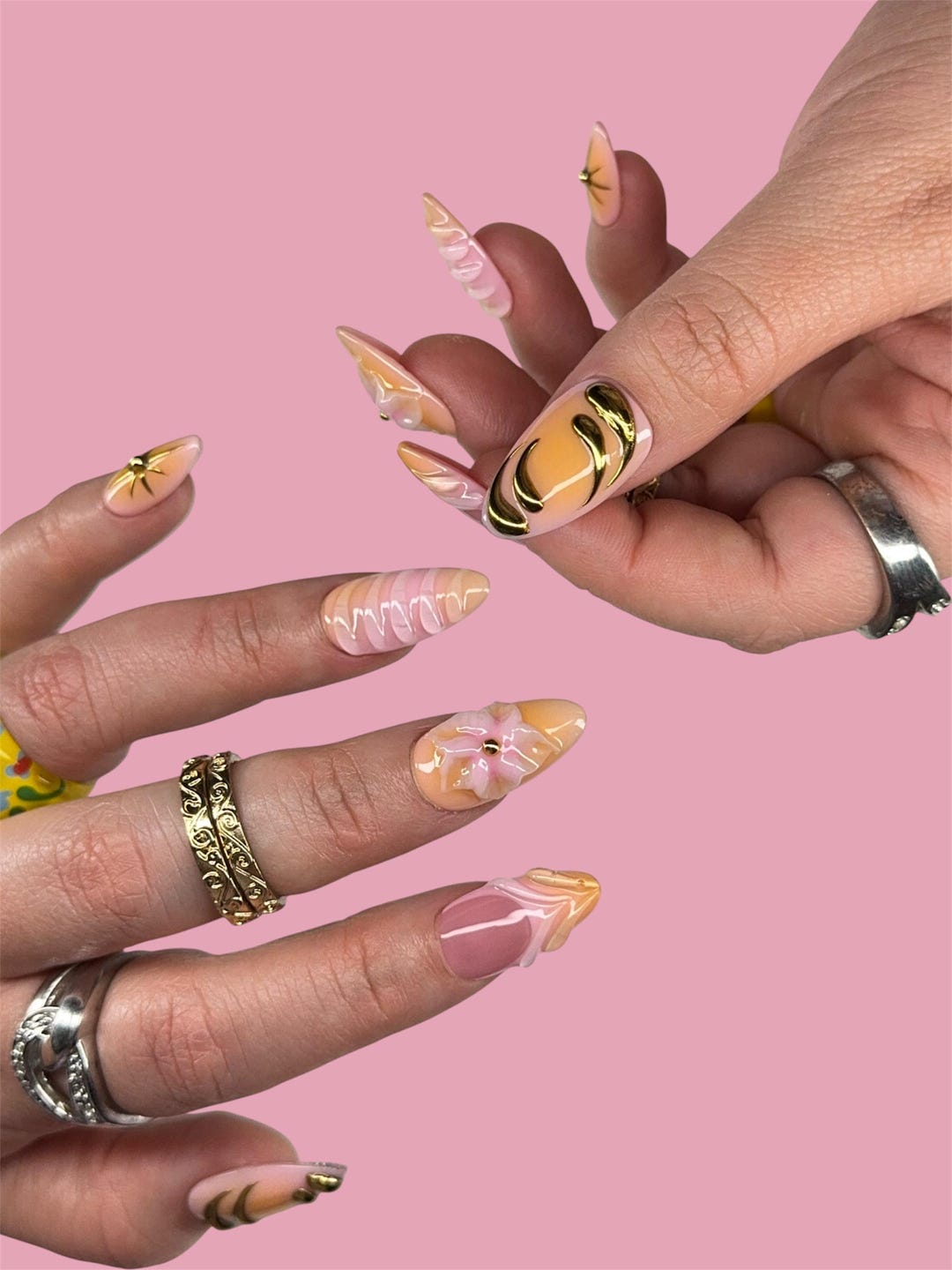 3d Summer Nails | 3d Flower Nails | Summer Nails | Spring Nails | 3d ...