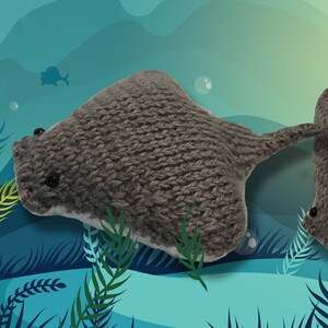 Knitted Stingray Pattern, Digital Download, Knitted Flat - Etsy