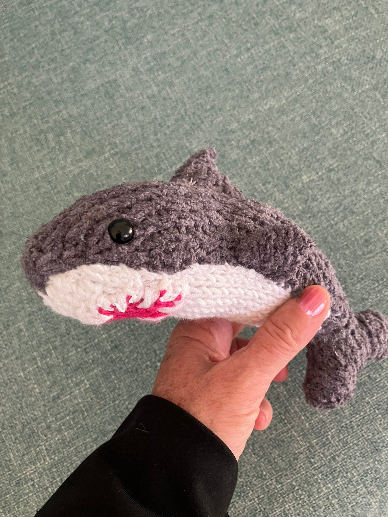 Baby Shark Knitting Pattern, Digital Download, Knitted Flat - Etsy