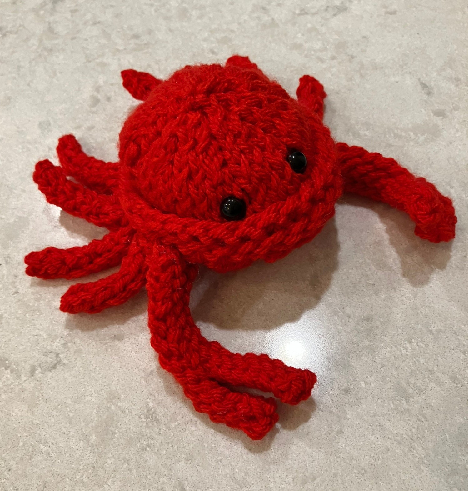 Knitted Crab Pattern, Digital Download, Knitted Flat - Etsy