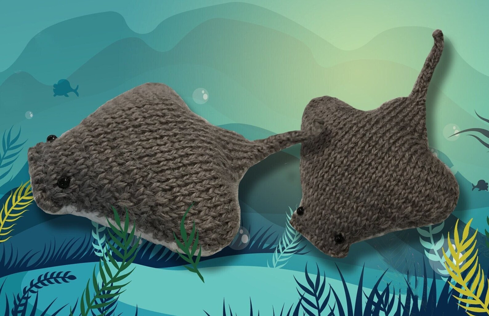 Knitted Stingray Pattern, Digital Download, Knitted Flat - Etsy
