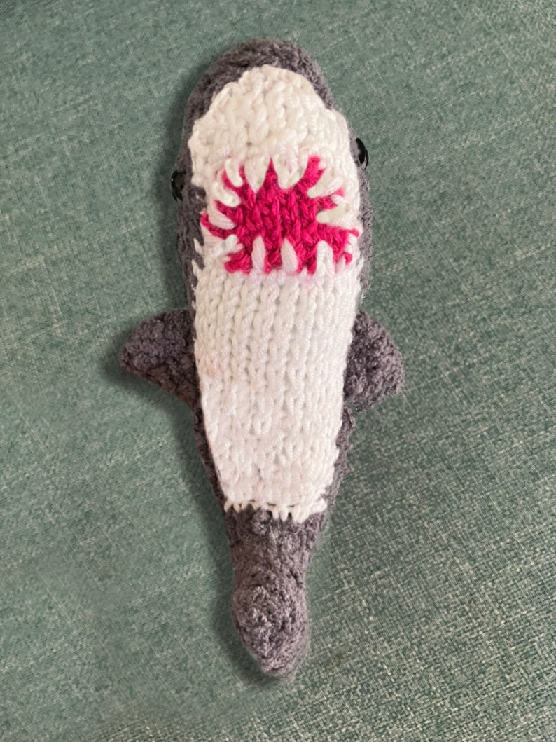 Baby Shark Knitting Pattern, Digital Download, Knitted Flat - Etsy