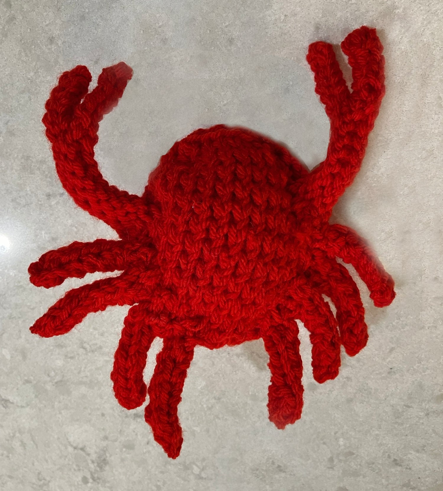 Knitted Crab Pattern, Digital Download, Knitted Flat - Etsy