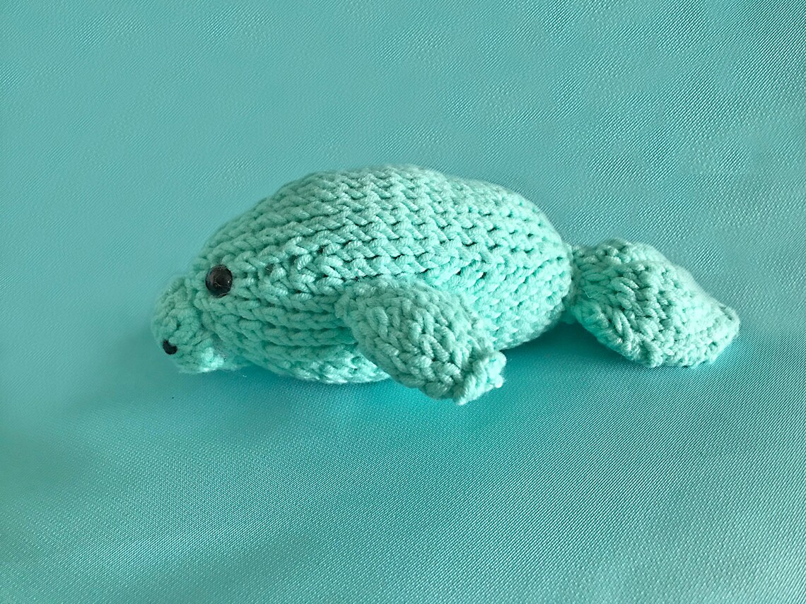 Knitted Manatee Pattern, Digital Download, Knitted Flat - Etsy