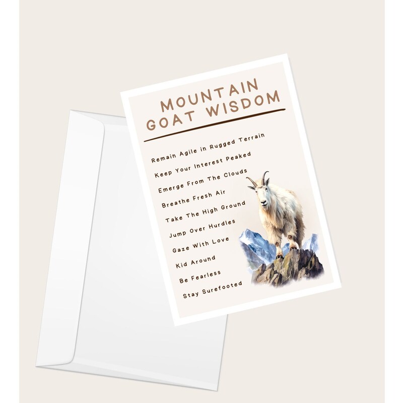 Goat Birthday Card - Etsy