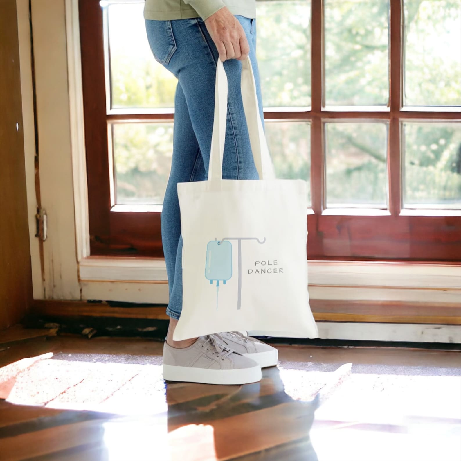 Pole Dancer Chemotherapy Bag Canvas Tote Bag - Etsy