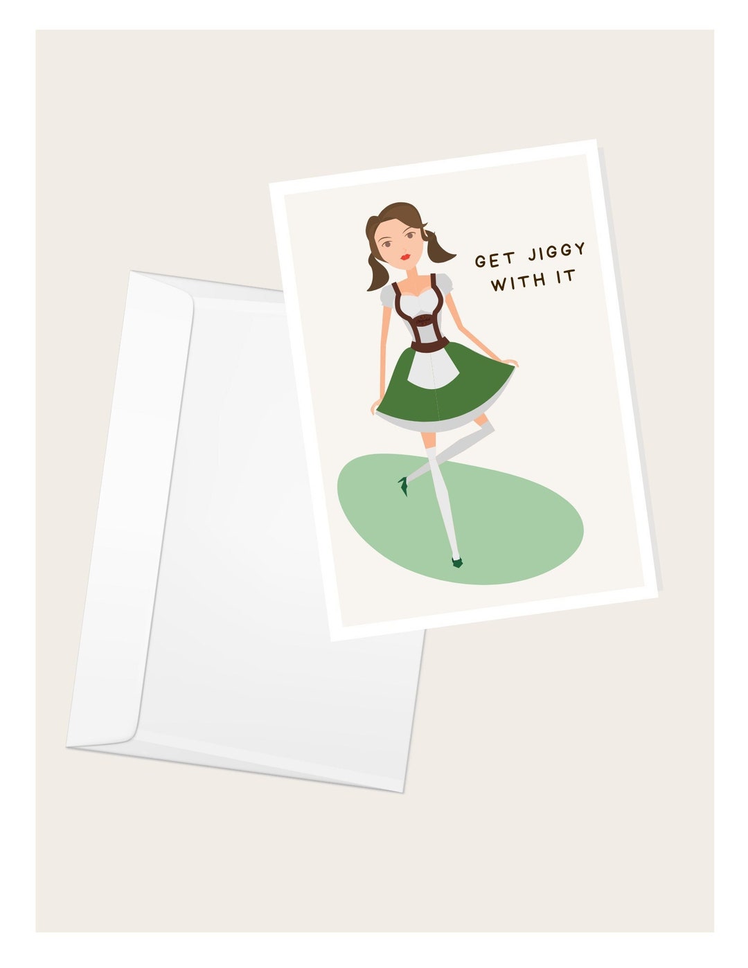 Irish Dancer “get Jiggy With It” Greeting Card | St Patrick’s Day ...