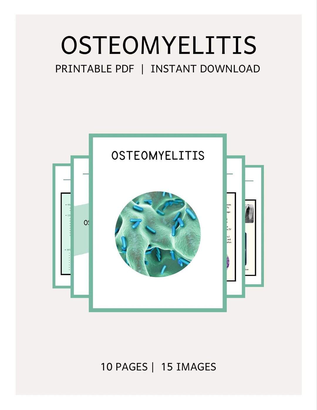 Osteomyelitis Informational Guide - Etsy