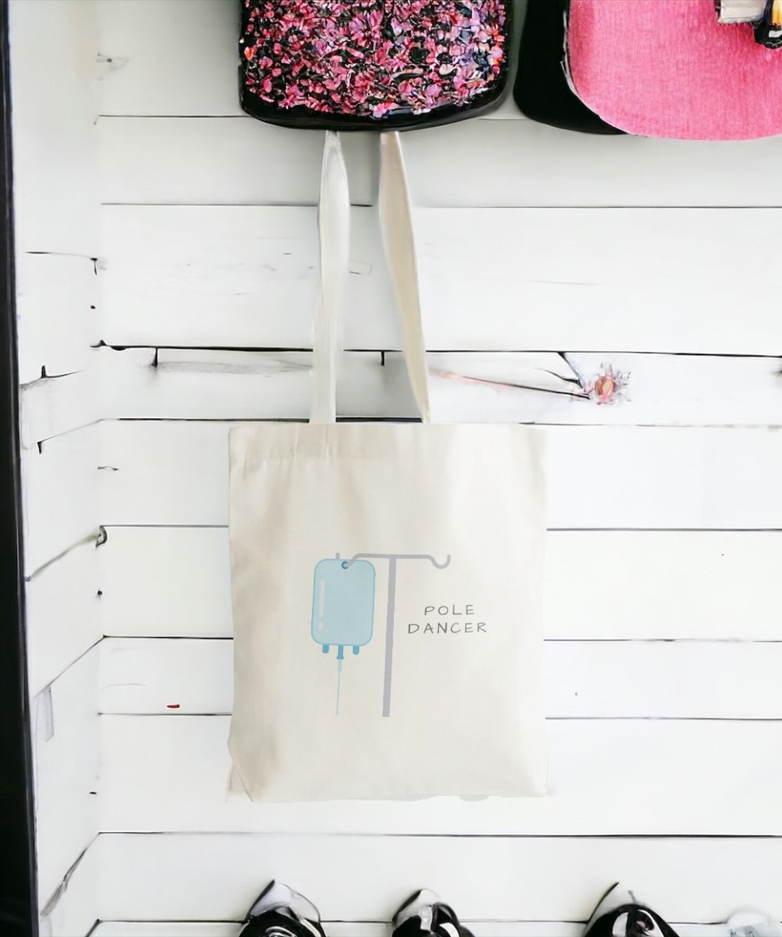 Pole Dancer Chemotherapy Bag Canvas Tote Bag - Etsy