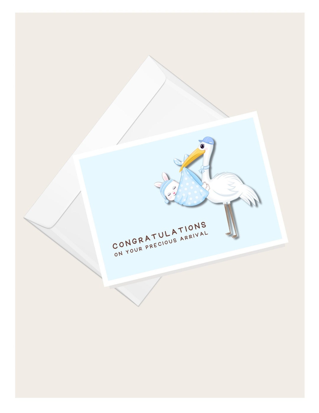 Congratulations on Your Precious Arrival Greeting Card - Etsy