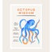 Octopus Wisdom Elegant Card - Etsy