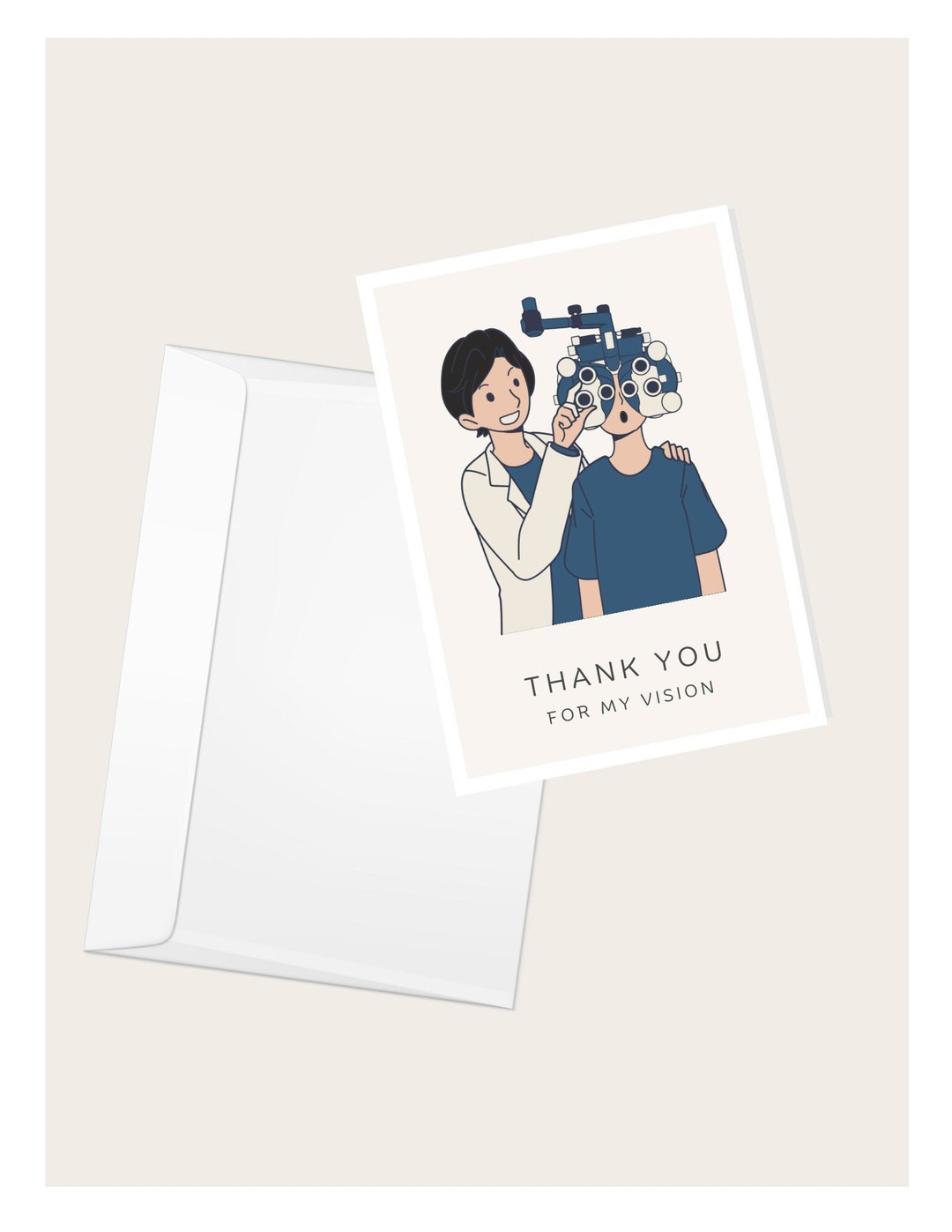 Ophthalmologist Optometrist “thank You for My Vision” Greeting Card ...