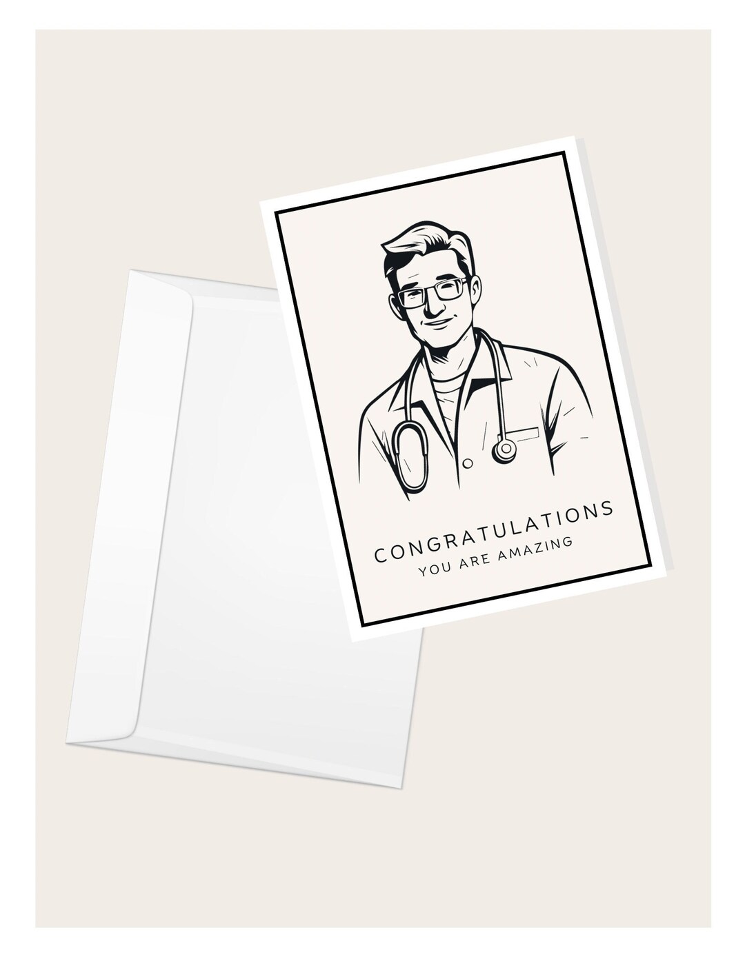 Male Medical Professional Congratulations Card - Etsy