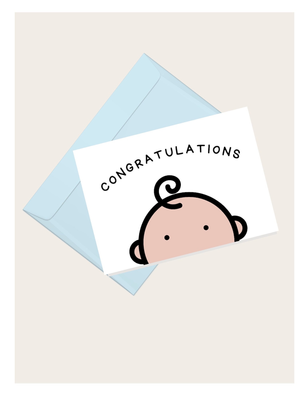 New Baby Congratulatory Card - Etsy