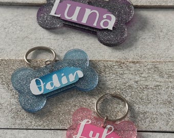 Bright Acrylic Pet ID Tags, Custom Pet Tag, Pet Tag, Personalized ...