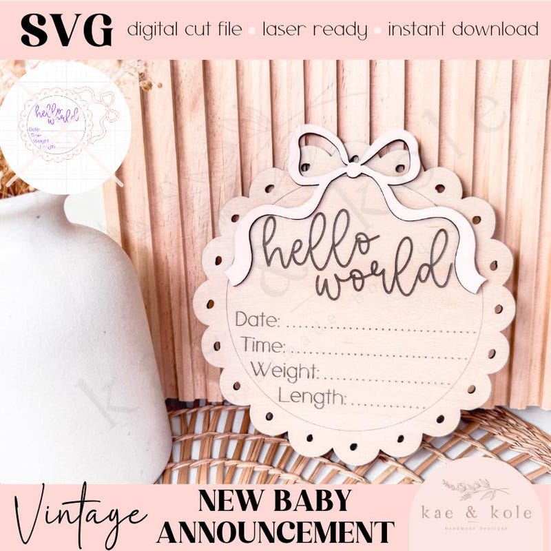 Vintage Nursery Sign Svg - Etsy