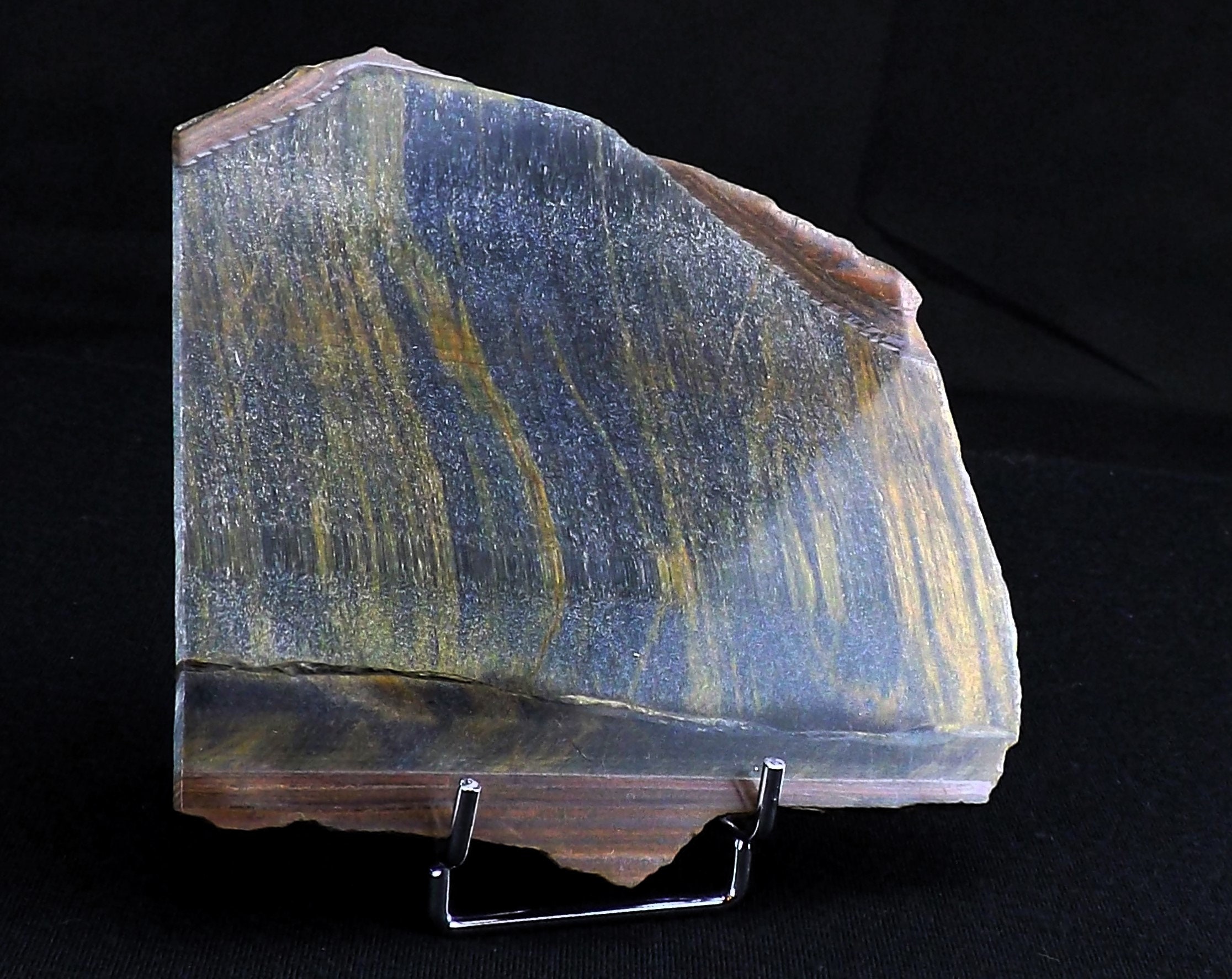 Hawk's Eye Natural Raw Stone Plate/slab/slice/slab/slice Stone Cut ...