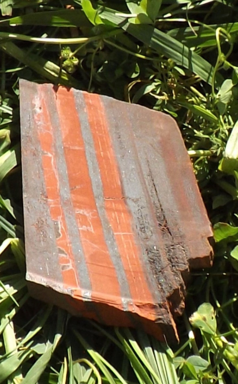 Hematoid Jasper Natural Raw Banded Stone Plate/slab/slab/slice/slice ...