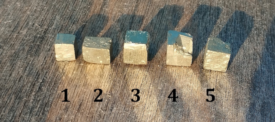 Cubic Pyrite - 5 Models to Choose From - Natural Raw Stone - Rocks ...