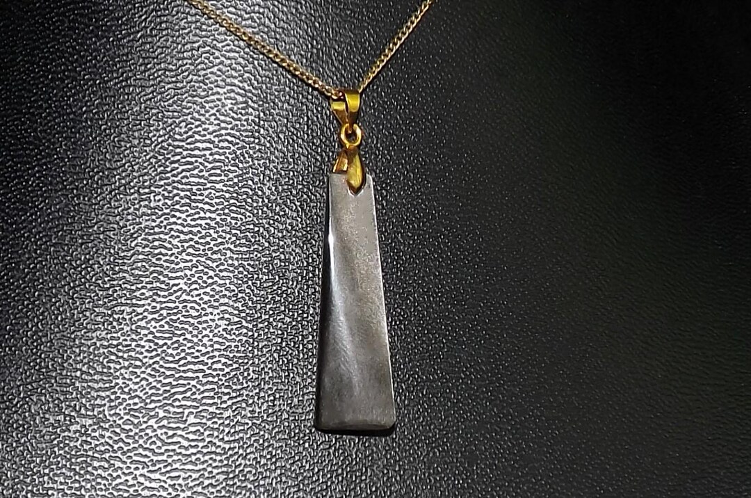 Siberian Obsidian Pendant, Natural Stone, Original Handcrafted Creation ...