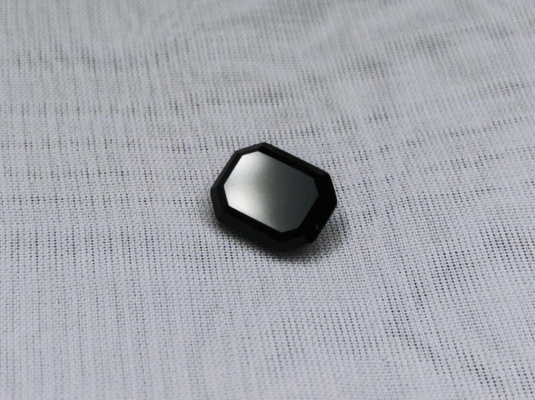 Lots of Black Onyx emerald Cut, Faceted, Flat Table Front, Culet Back ...