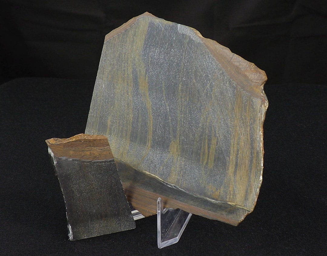 Hawk's Eye Natural Raw Stone Plate/slab/slice/slab/slice Stone Cut ...