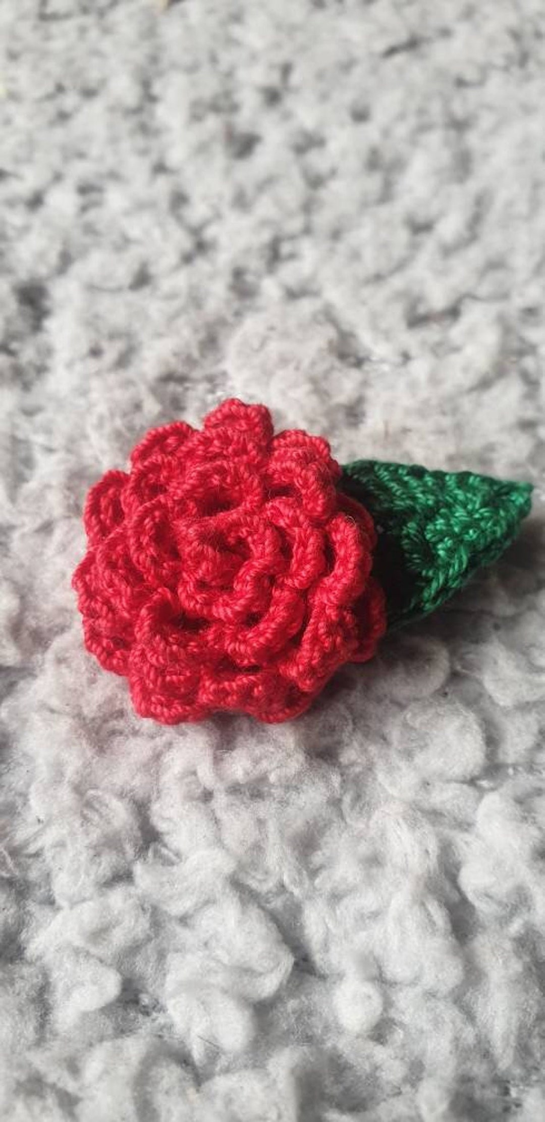 Miniature Bespoke Beautiful Crochet Rose Brooch - Etsy