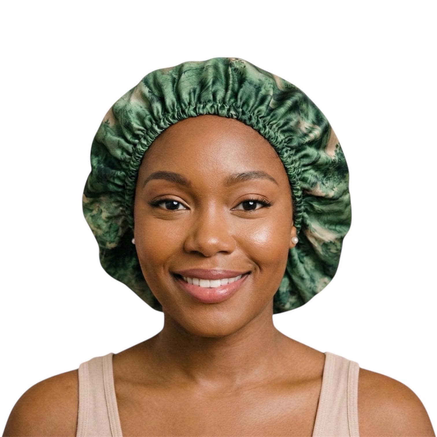 SILK Hair Bonnet, Adjustable Reversible Bonnet, Anti Frizz Cap, Curly ...