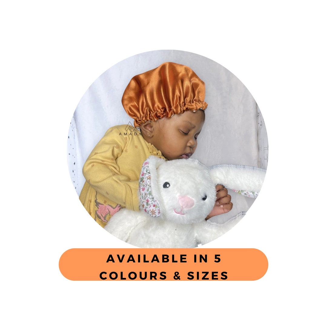 Satin Baby Hair Bonnet, Unisex Hair Bonnet for Kids, Baby Bonnet ...