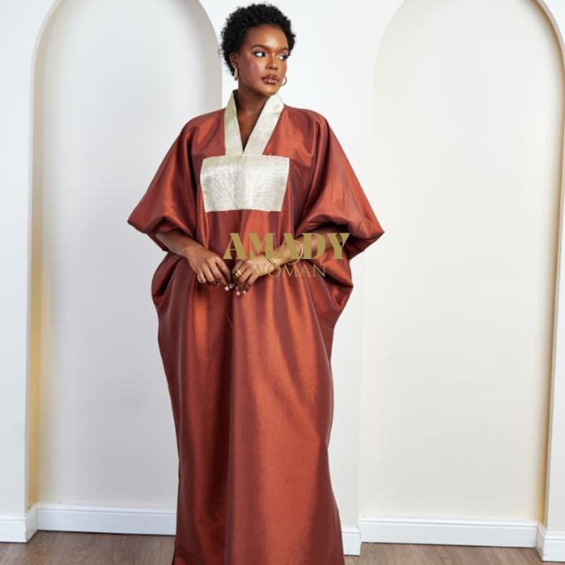 Burnt Orange African Dress - Etsy