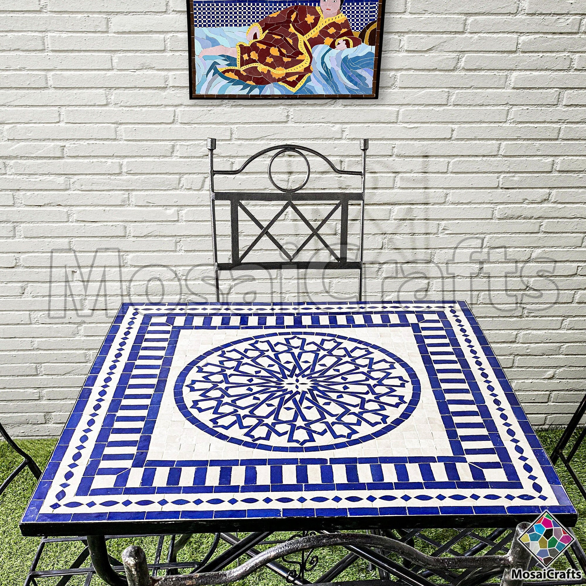 Square Mosaic Table Top Designs