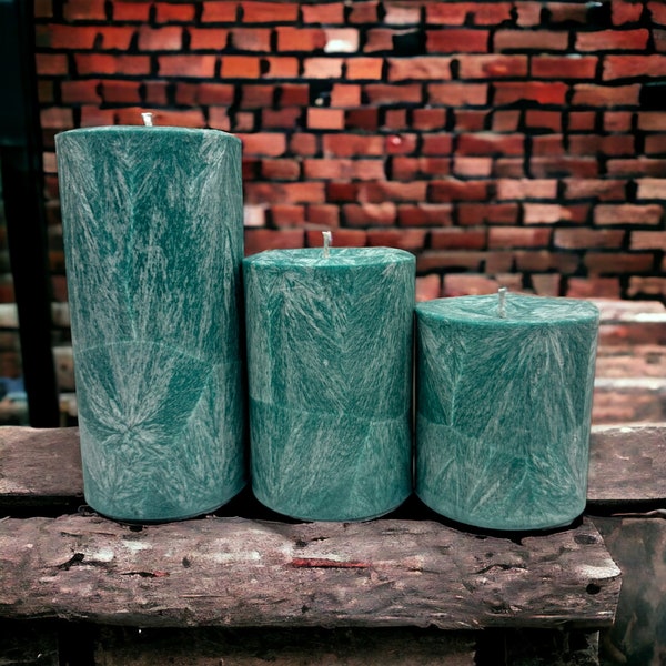 Teal Candle - Etsy